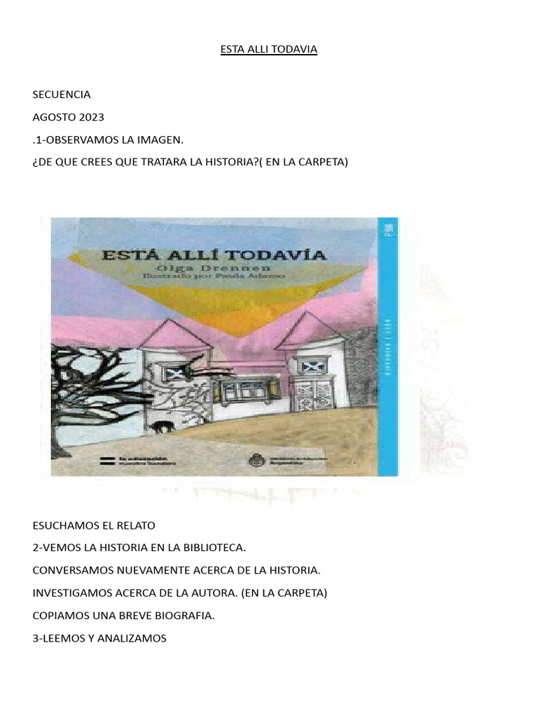 Secuencia Esta Alli Todavia | PDF