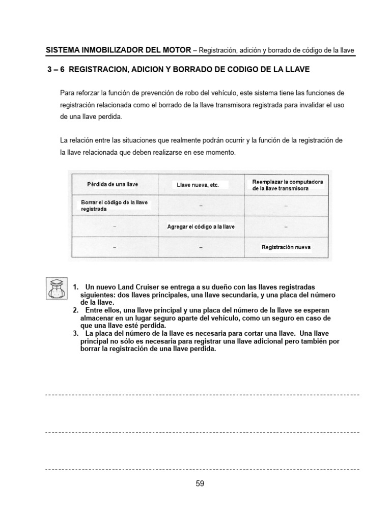 Page 59-62 REGISTRACION, ADICION Y BORRADO DE CODIGO DE LA LL | PDF | Informática