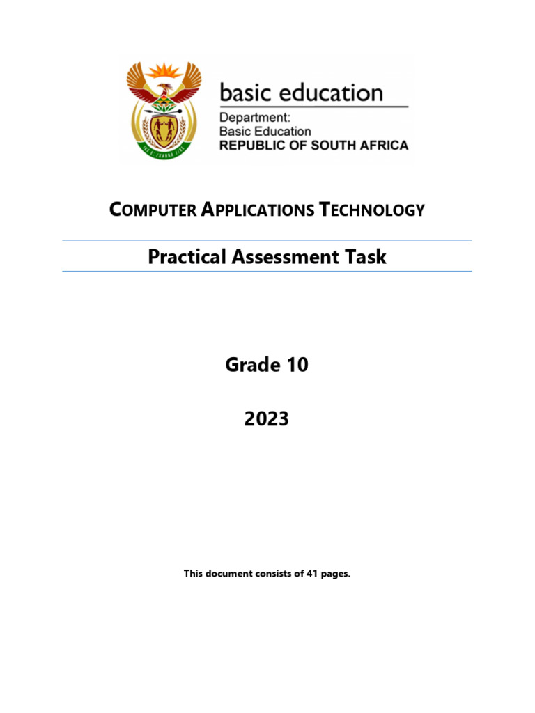 Grade 10 CAT Practical Assessment Task | PDF | Internet Of Things ...