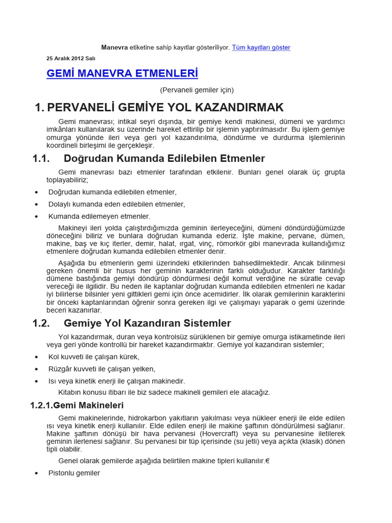 MANEVRA | PDF