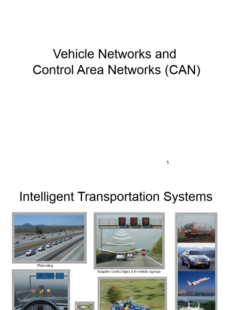 Vehicle Networks and Control Area Networks (CAN) | PDF