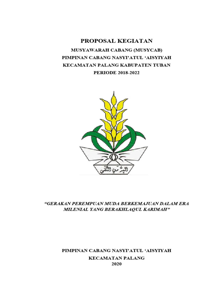 Proposal MusyCab PCNA Palang | PDF