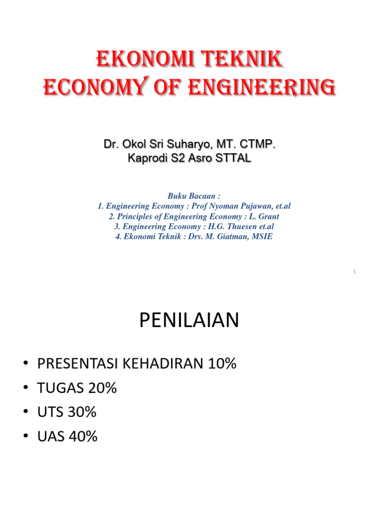 Economy Engineering | PDF