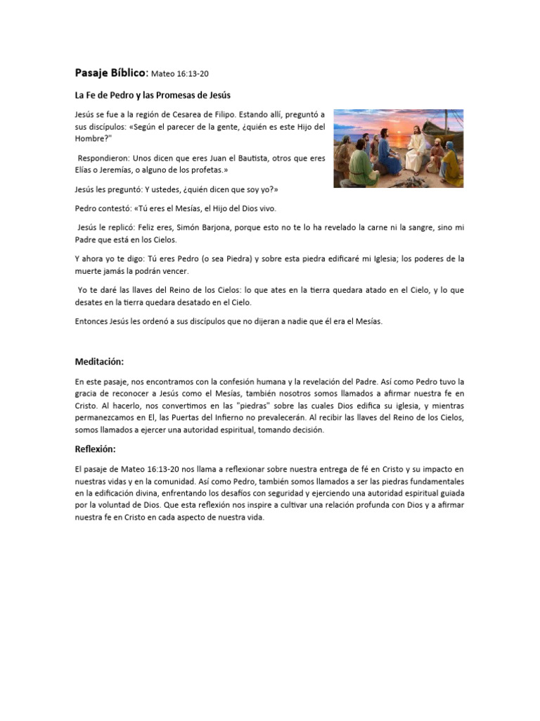 Pasaje Bíblico | PDF