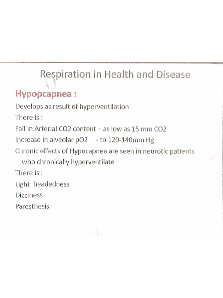 Abnormal Breathing Patterns | PDF