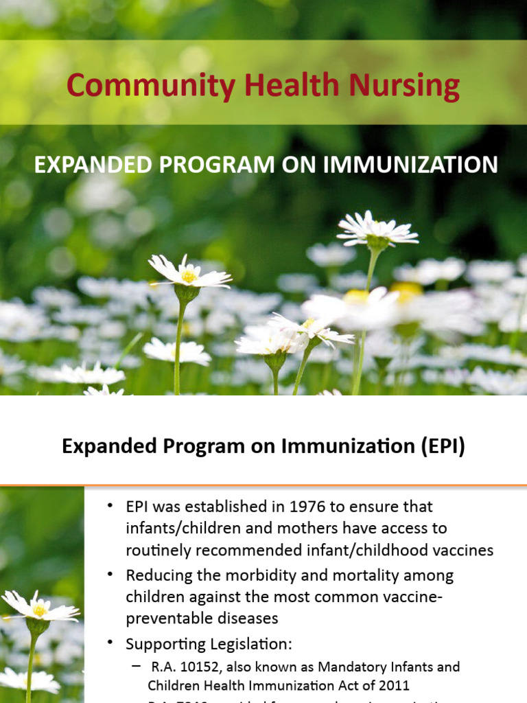 Expanded Program On Immunization 5 Pdf Vaccines Hepatitis B
