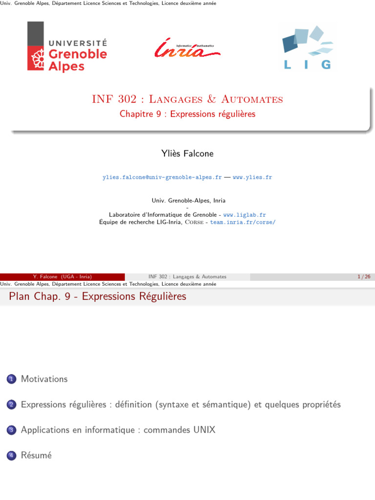 9 Expression Reguliere Handout | PDF 9 Expression Reguliere Handout | PDF