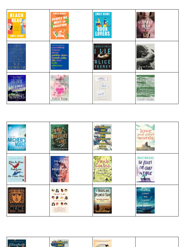 2024 Book Goals Layout | PDF