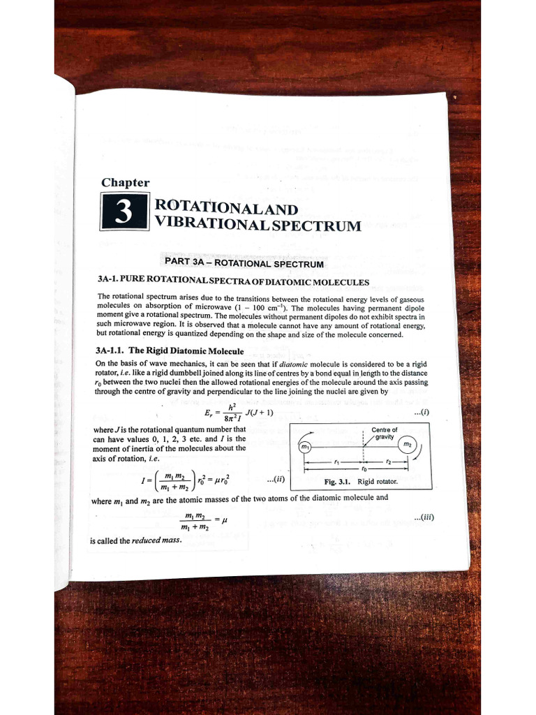 Rotational and Vibrational Spectrum | PDF