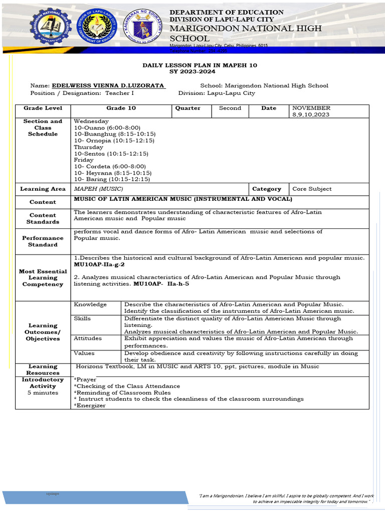 Music Q2 Week 1 | PDF | String Instruments | Soul Music