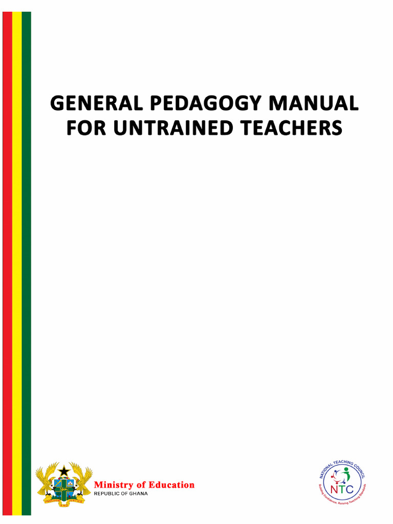 General Pedagogy Manual For Untrained Teachers | PDF