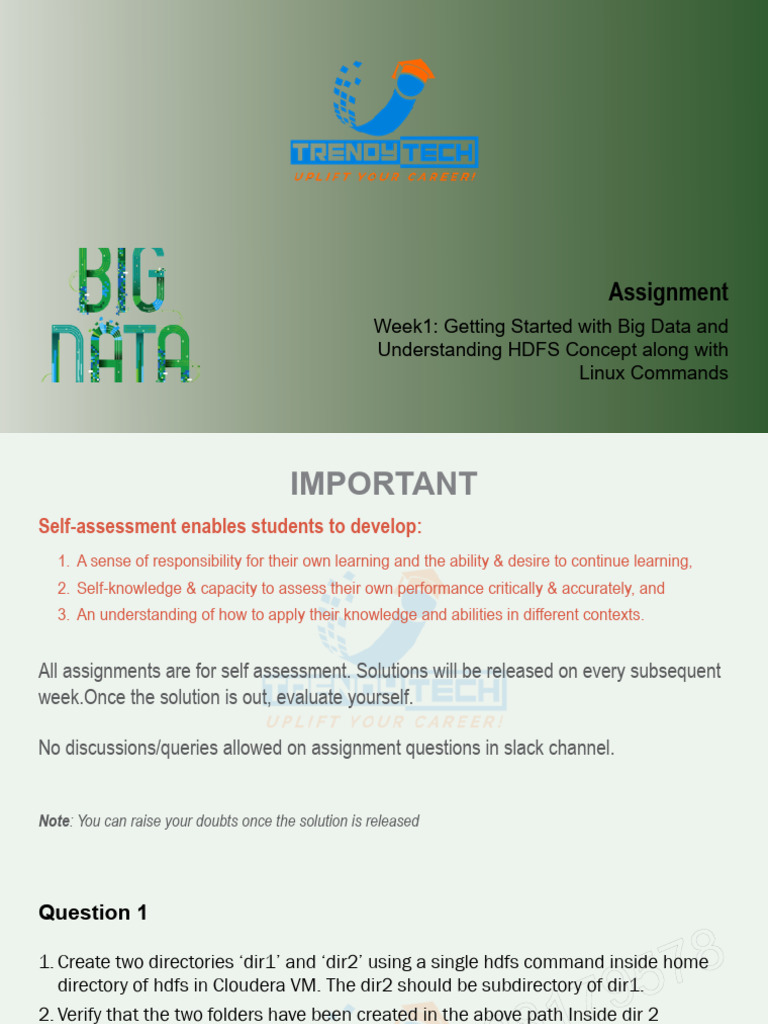 Assignment Week 1 | PDF