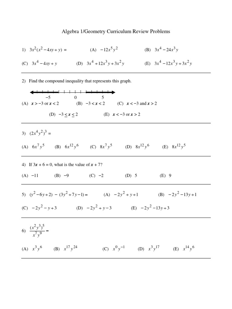 Algebra 2 Practice | PDF | Métodos y materiales de enseñanza | Informática