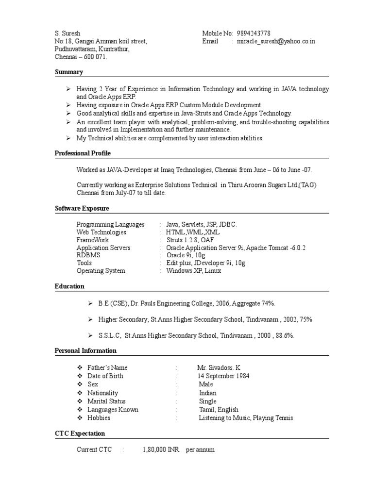 Suresh Resume | PDF | Java Server Pages | Computing Platforms