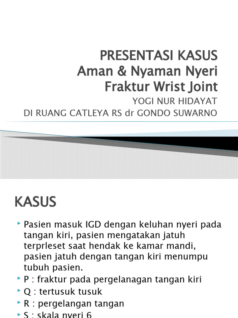 PRESENTASI KASUS Yogi | PDF