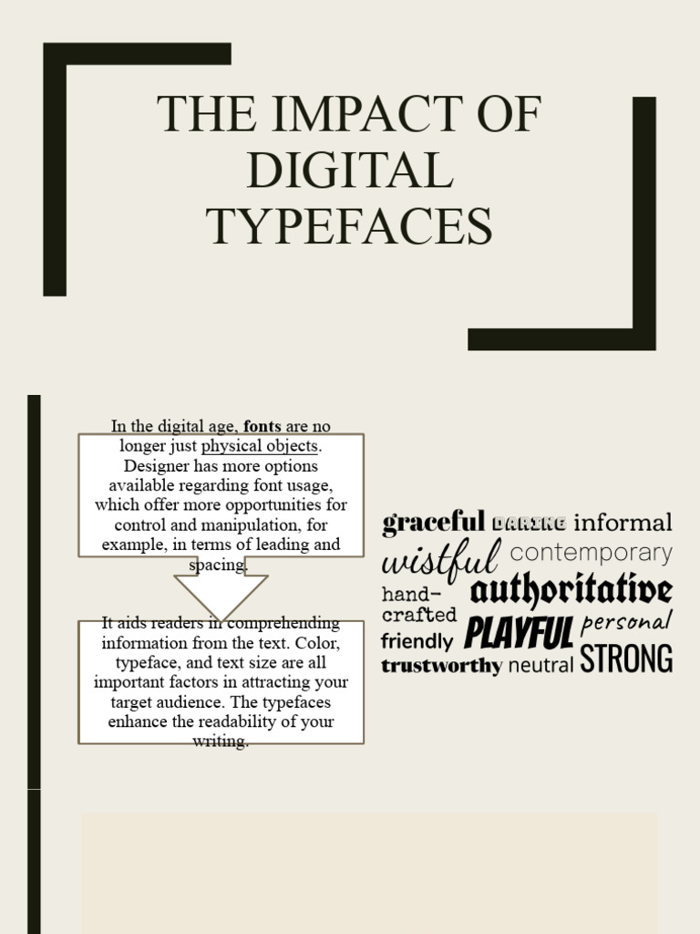 The Impact of Digital Typefaces | PDF | Typefaces | Typography