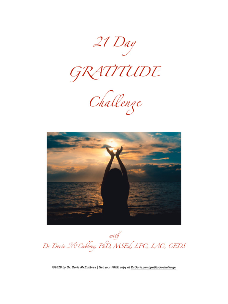 21 Day Gratitude Challenge | PDF