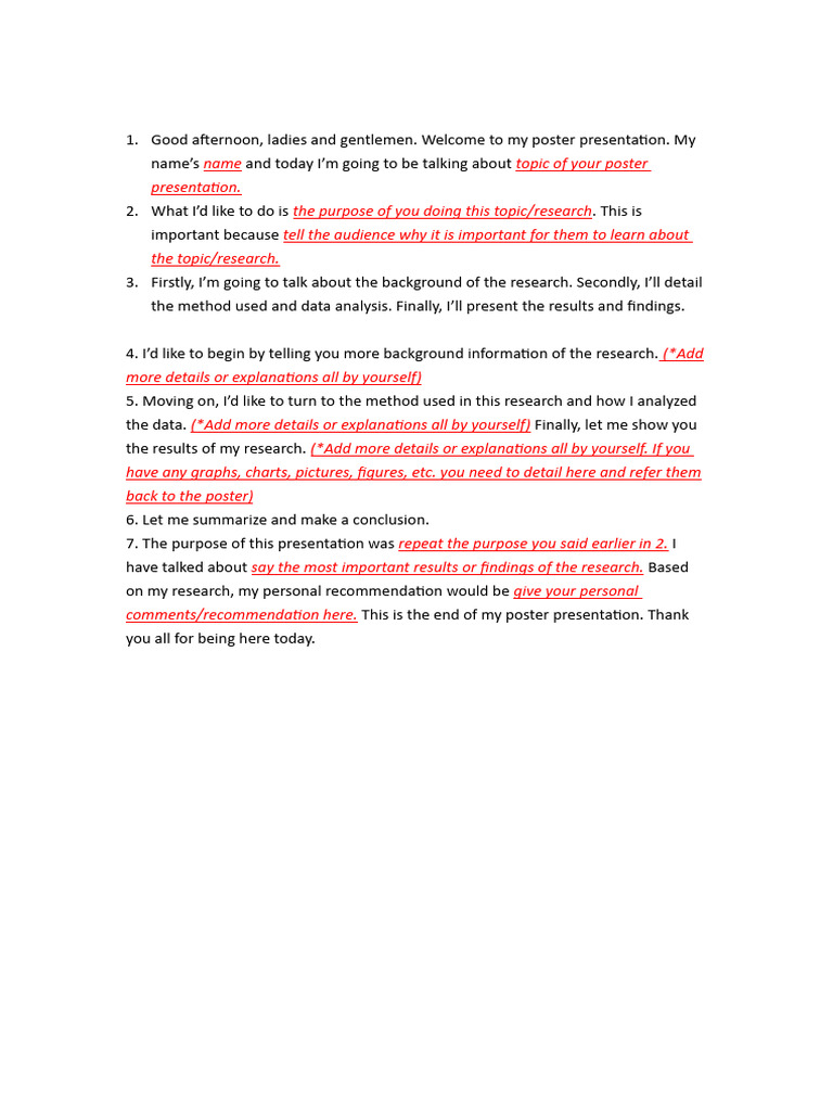 Presentation Scripts Sample | PDF