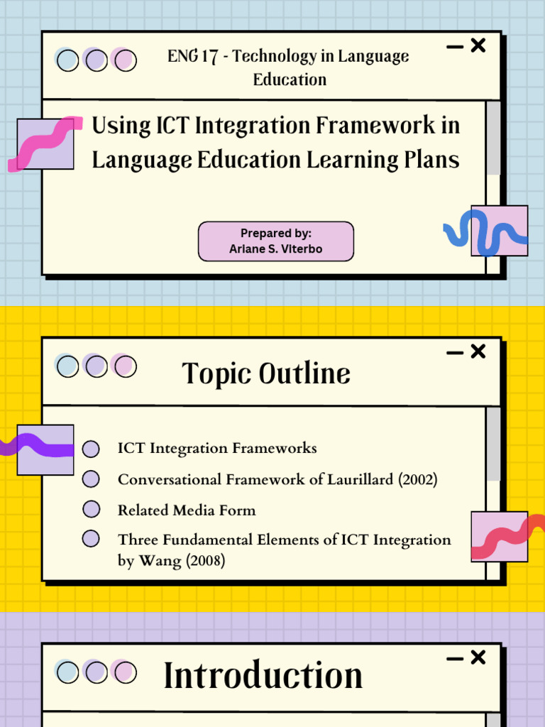 Using ICT Integration Framework in Language Education Learning Plans | PDF