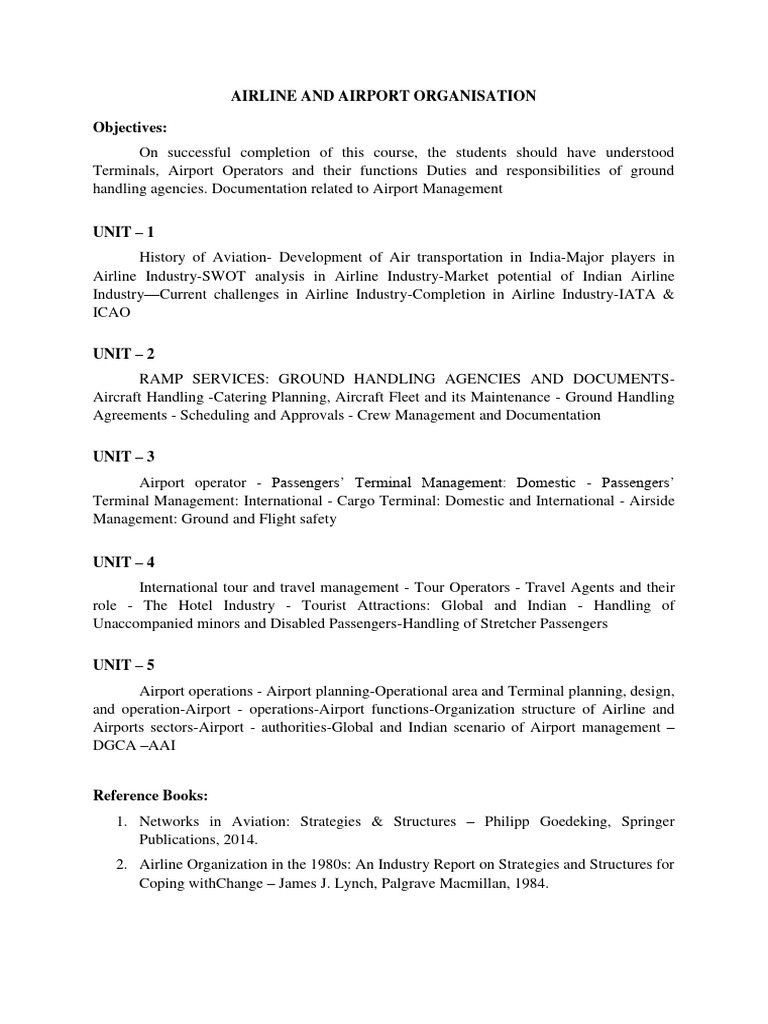 Airline and Airport Organisation | PDF | Business | Computers Airline and Airport Organisation | PDF | Business | Computers