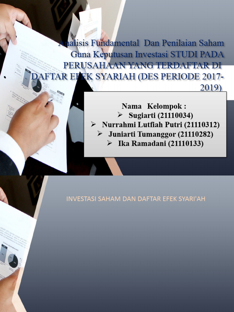 Analisis Fundamental Saham Syariah 2017-2019 | PDF