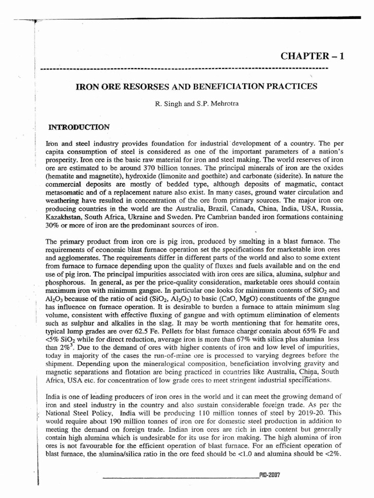 Iron Ore Resources and Practices | PDF | Iron Ore | Iron
