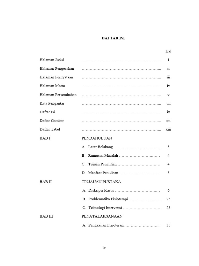 Panduan Fisioterapi dan Intervensi | PDF