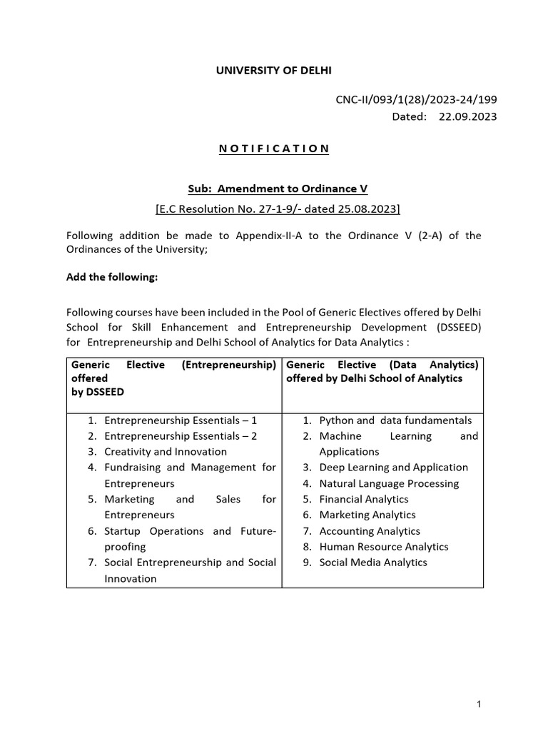 NEP 109 Notification Final | PDF