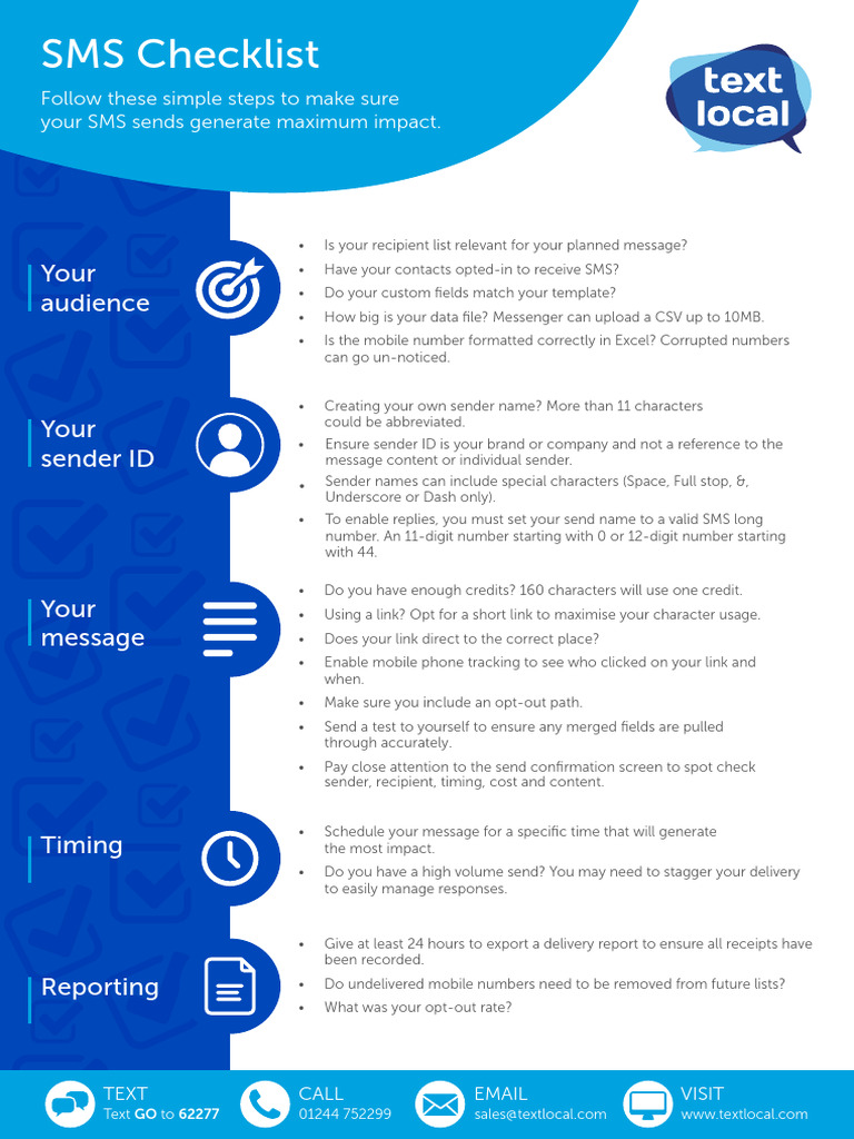 SMS Checklist Updated May 2023 | PDF