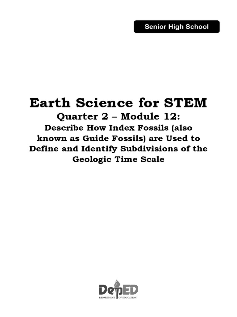 Earthscienceforstem q2 Mod12 Indexfossils v2 | PDF | Fossil | Geologic Time Scale