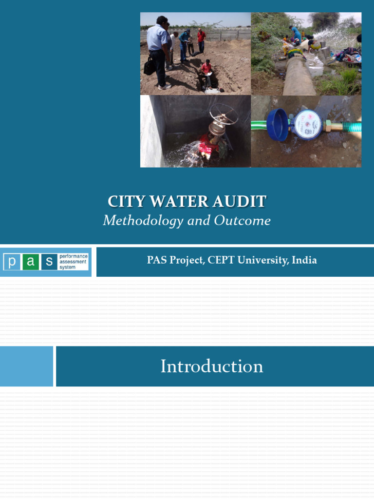 City Water Audit Methodology Final | PDF | Water Supply | Water