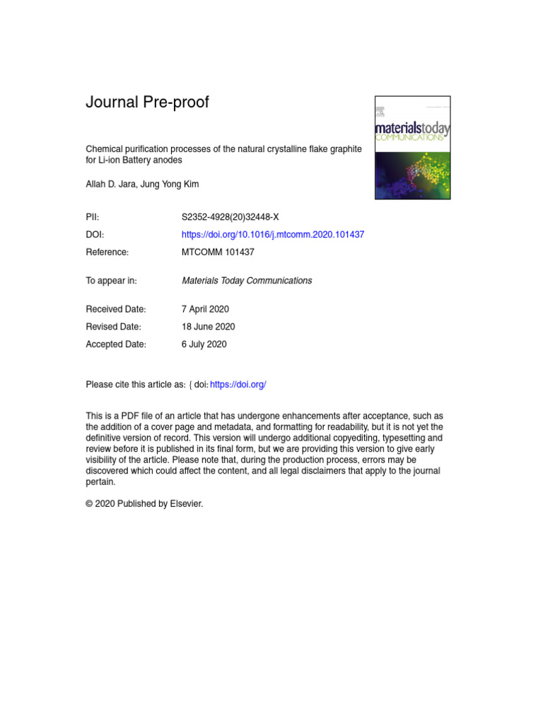 Purification of Graphite | PDF | Graphite | Silicon Dioxide