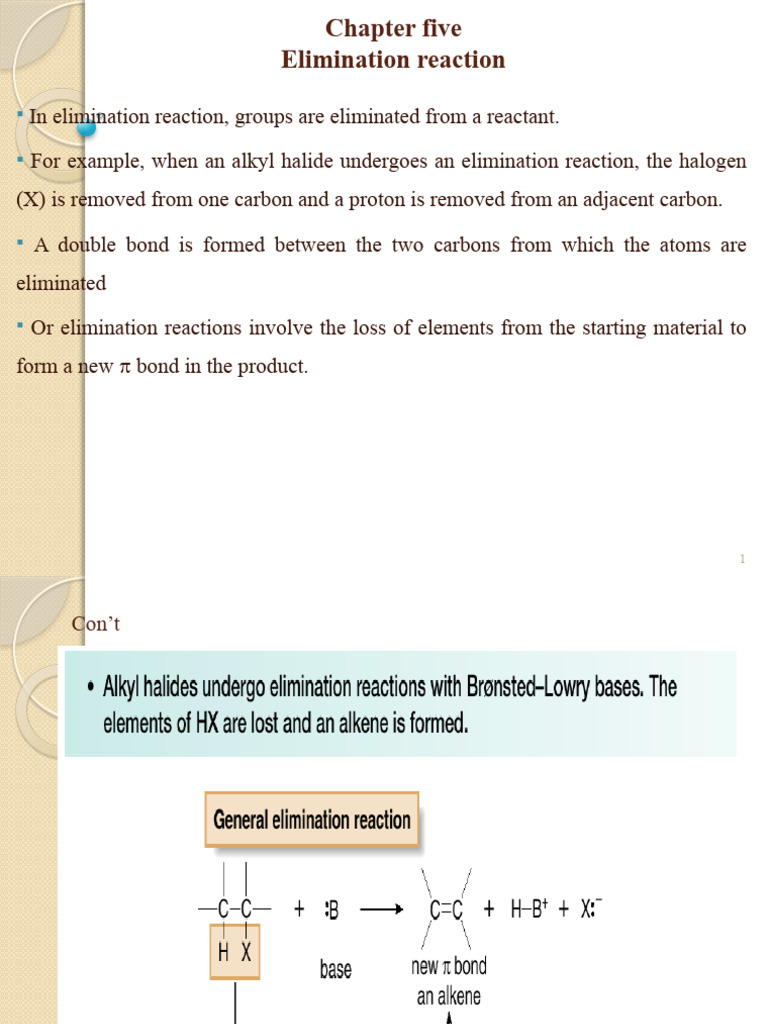 Chapter 5 Elimination RXN | PDF