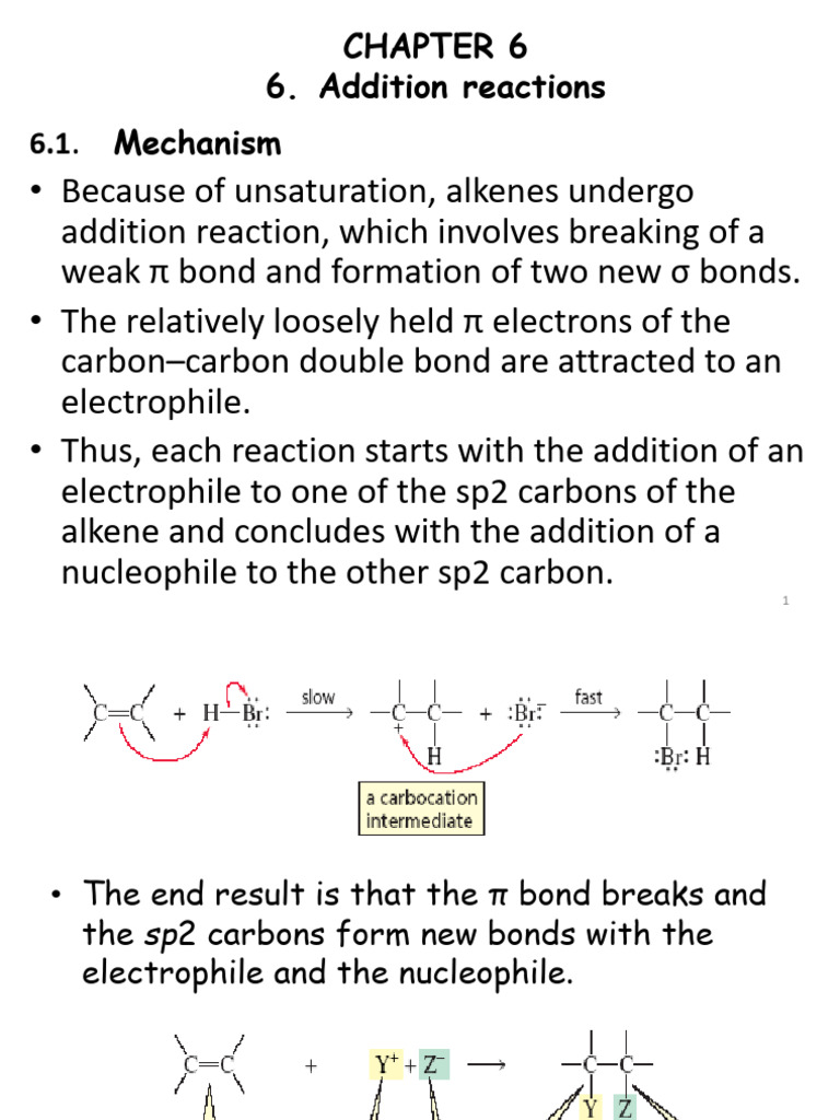 Addition Reaction | Download Free PDF | Aromaticity | Alkene