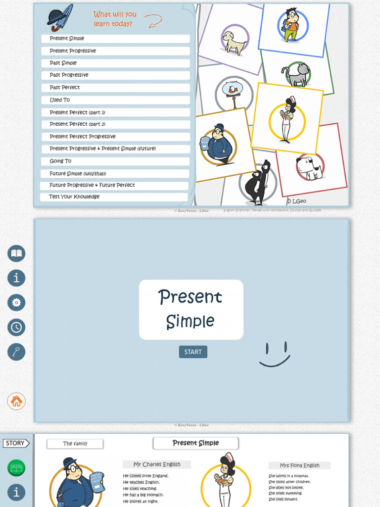 EBook - English Grammar - Tenses With Animations | PDF