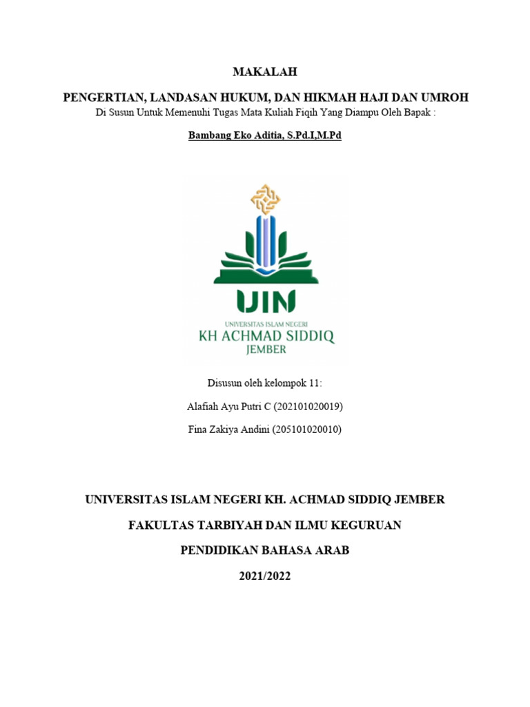 Contoh Makalah Fiqih | PDF