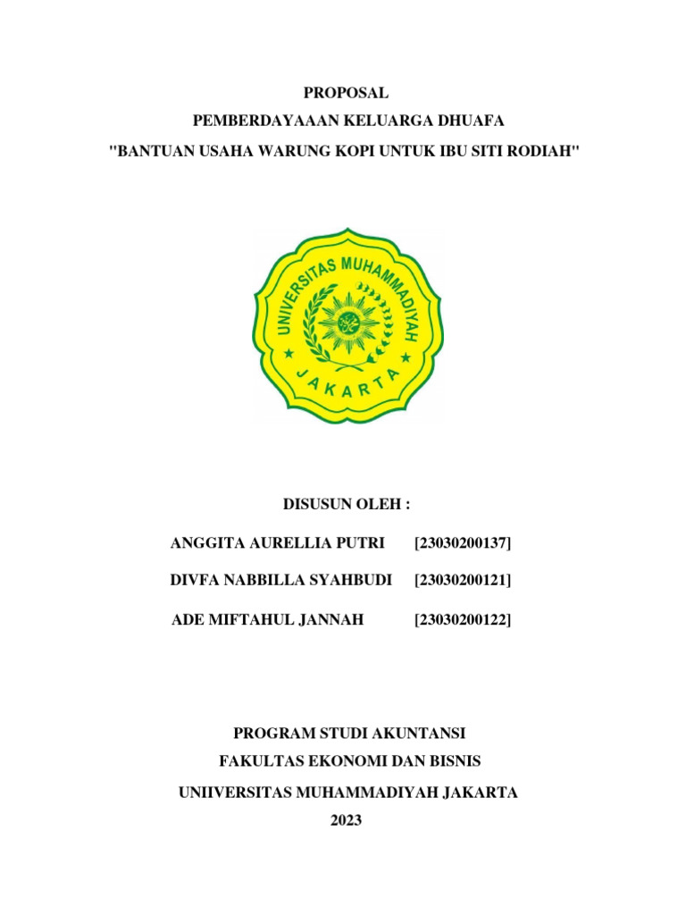 Proposal Keluarga Duafa Kelompok 5 | PDF Proposal Keluarga Duafa Kelompok 5 | PDF