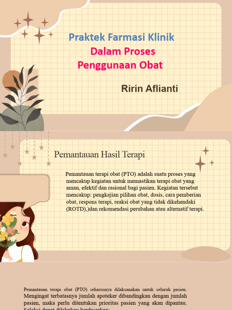 4 Praktek FK Proses Penggunaan Obat RIRIN | PDF