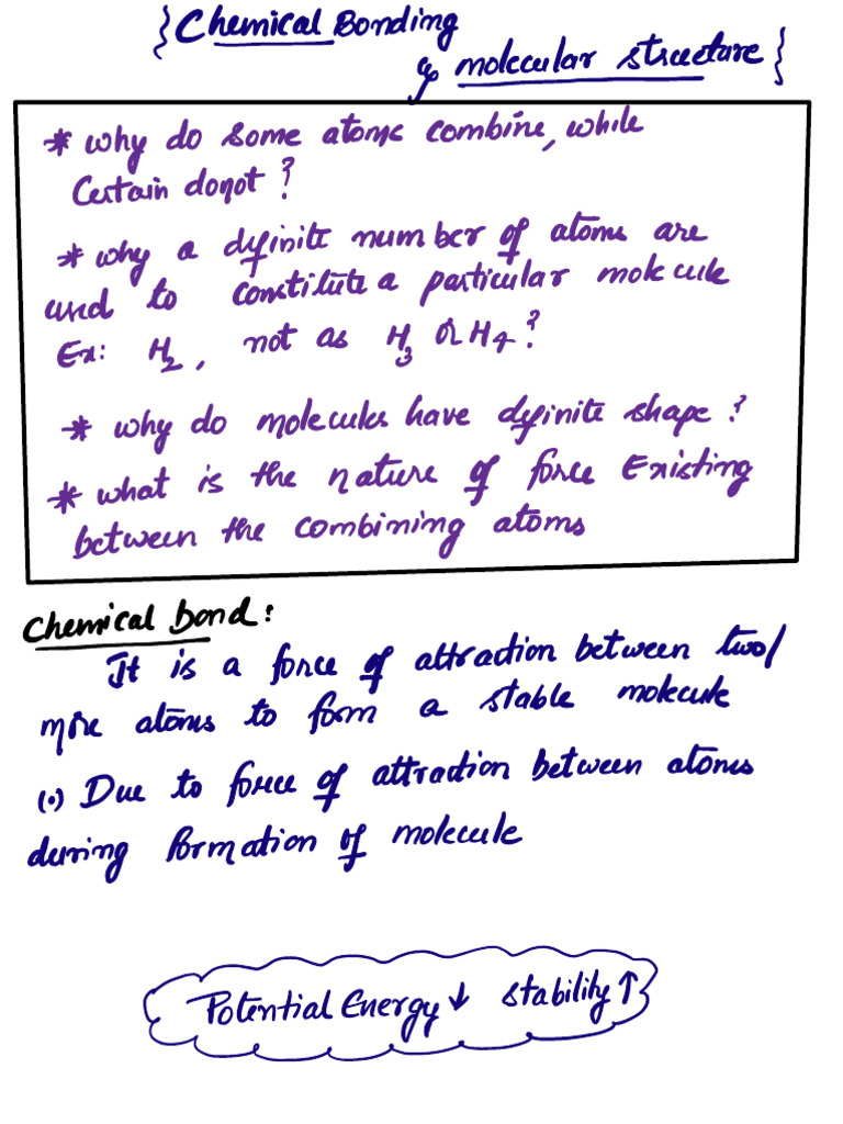 Chemical Bonding and Classification | Download Free PDF | Chemical Bond ...
