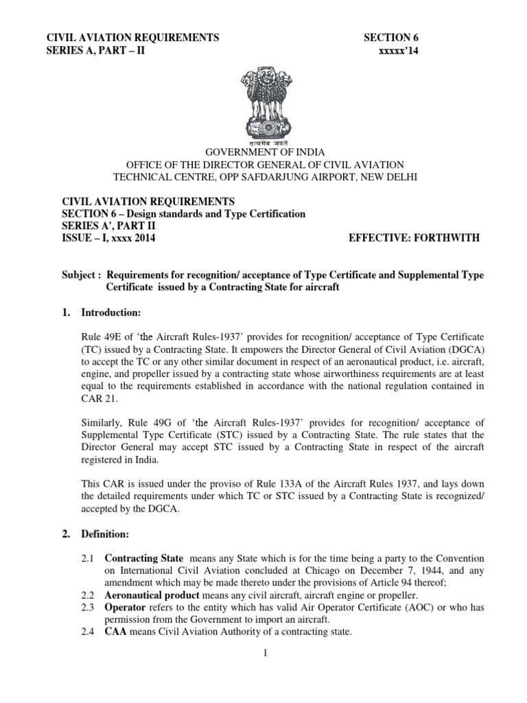 Draft D6A-A2 (Aug2014) | PDF | Aviation | Transport