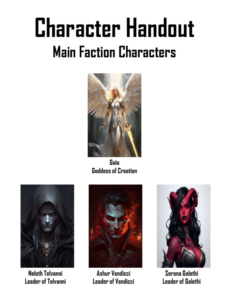 Character Handout | PDF