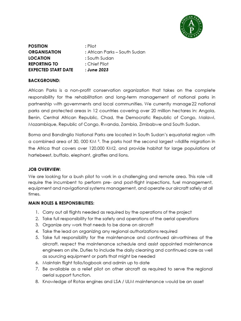 SS Pilot Position | PDF