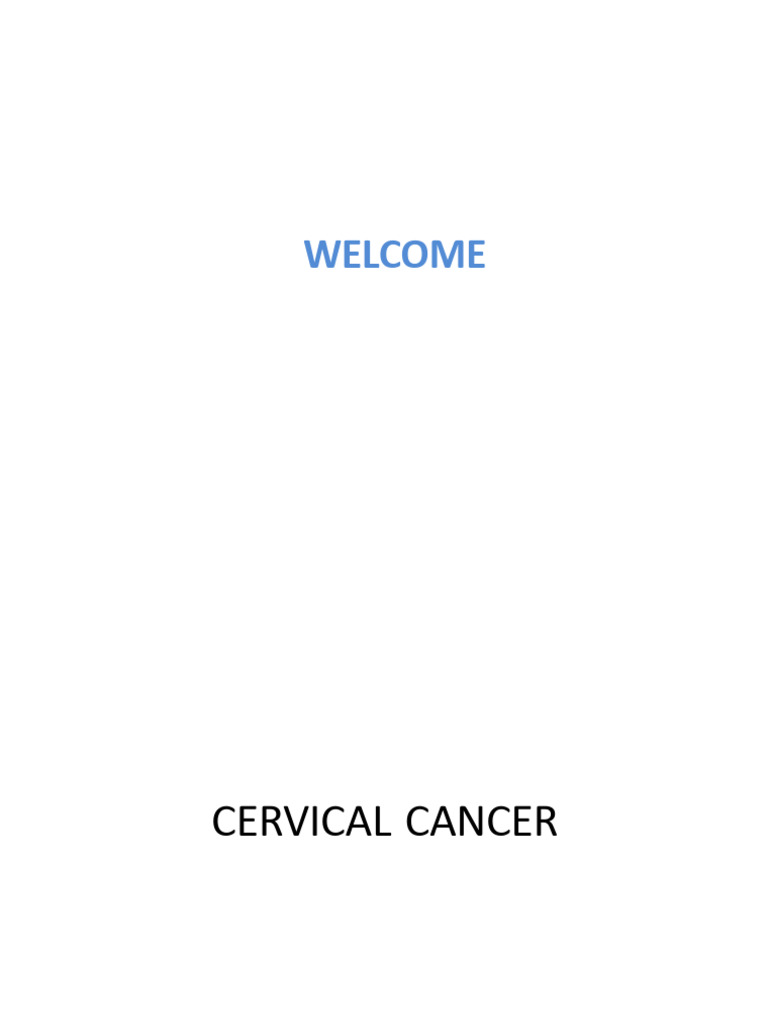 Cervical Cancer | PDF