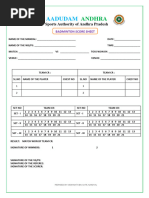 Icre - Kho Kho Score Sheet | PDF