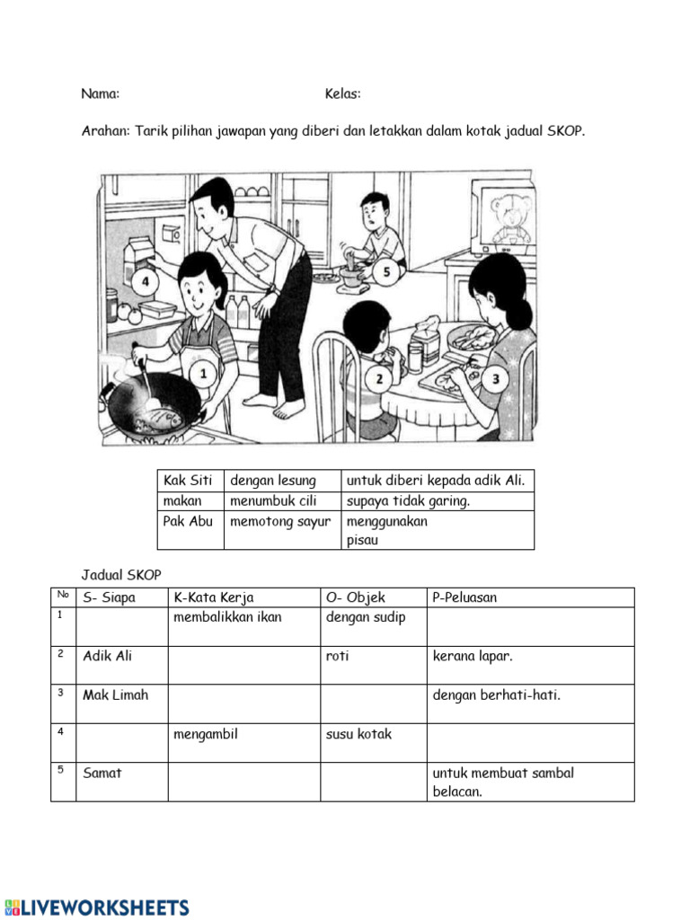 Latihan Bina Ayat SKOP 3 | PDF