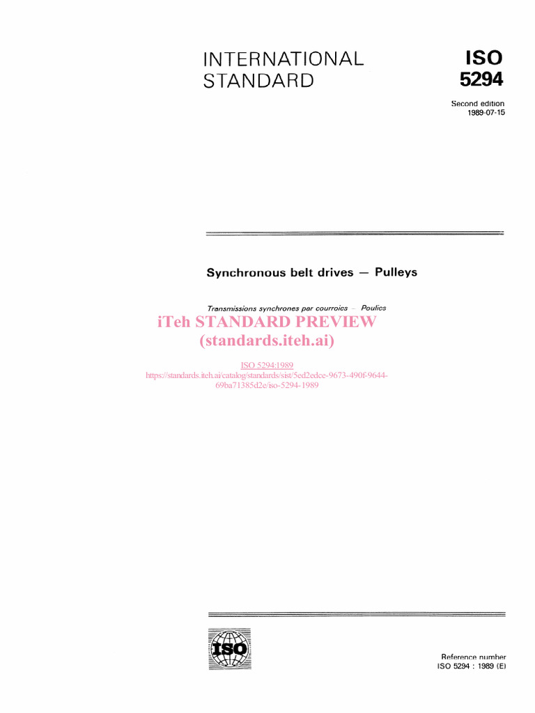 Iso 5294 1989 | PDF | International Organization For Standardization ...