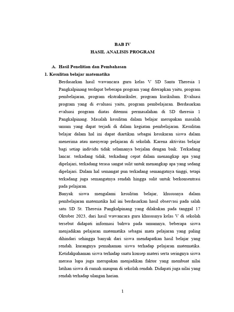 Bab 4 Hasil Dan Pembahasan | PDF