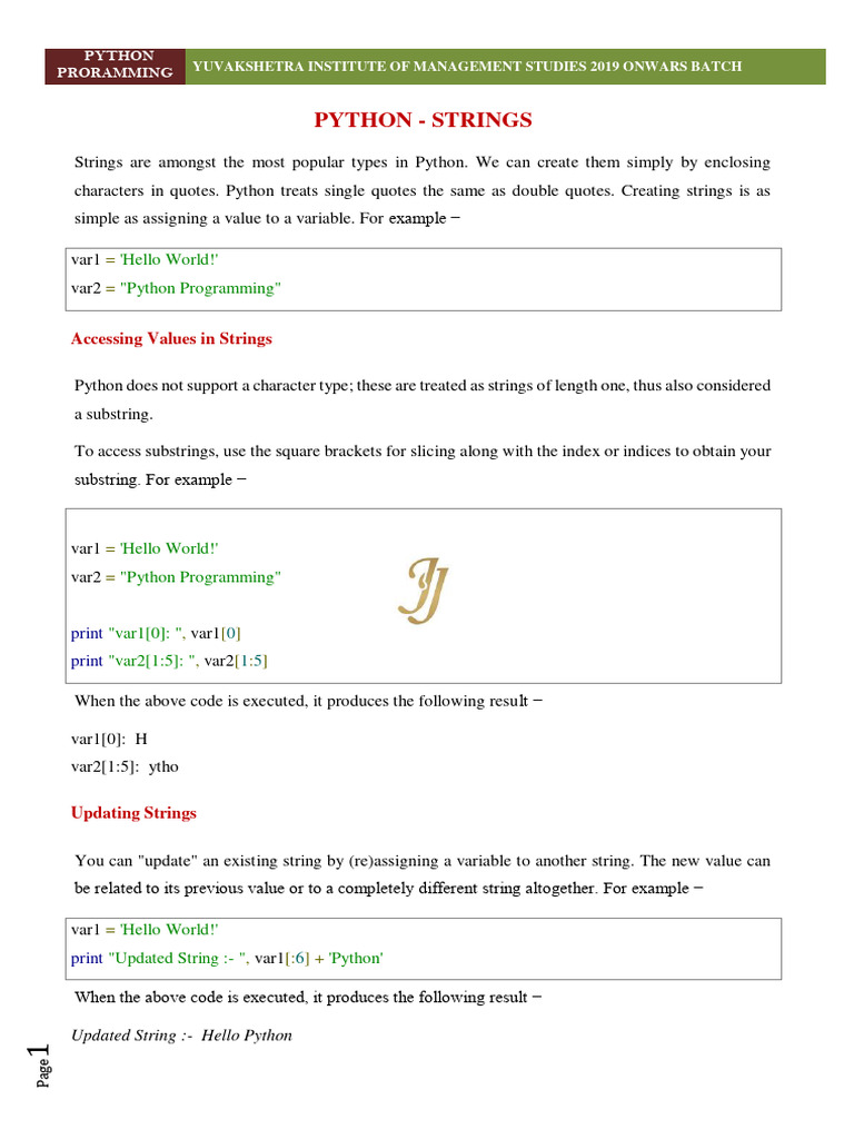 Unit Iv | PDF | String (Computer Science) | Computer Programming