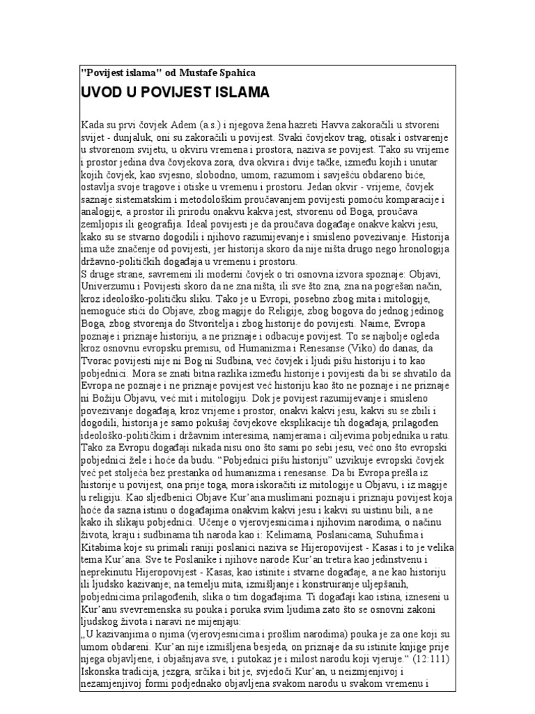 Povijest Islama - Knjiga | PDF