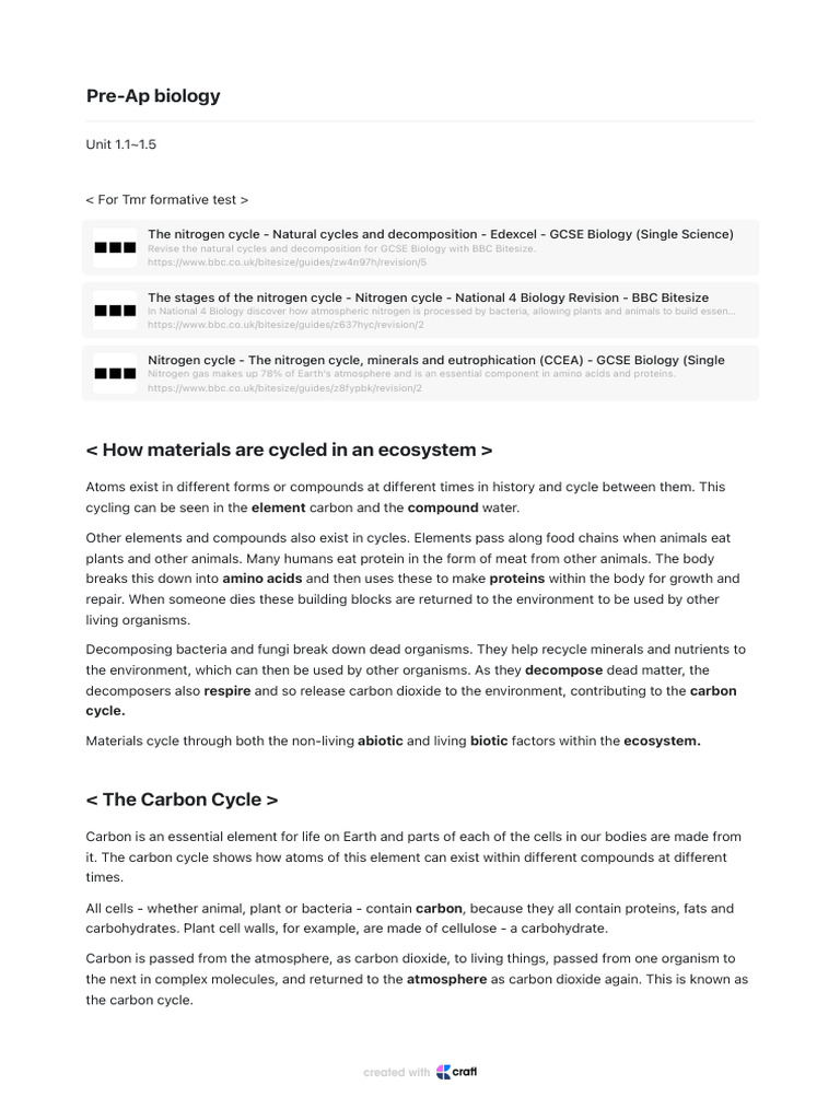 Pre-Ap Biology | PDF